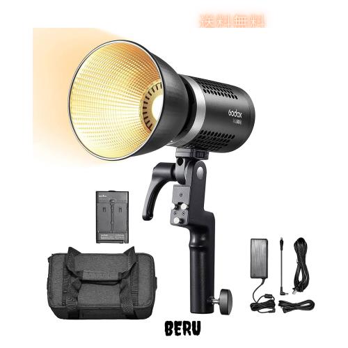 【Godox正規代理店】Godox ML60/ML60Biバイカラー 60W LEDビデオライト撮影補助光 手持ち式 2800K-6500K CRI 96+ TLCI 97+ 静音ファンモ