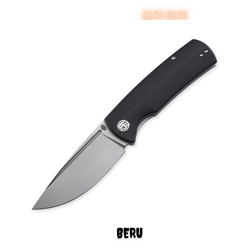 Petrified fish PFP01 Beluga 折りたたみナイフ3.62インチK110サテンブレードスチールMicartaハンドルEDCアウトドアキャンプ用ポケット折