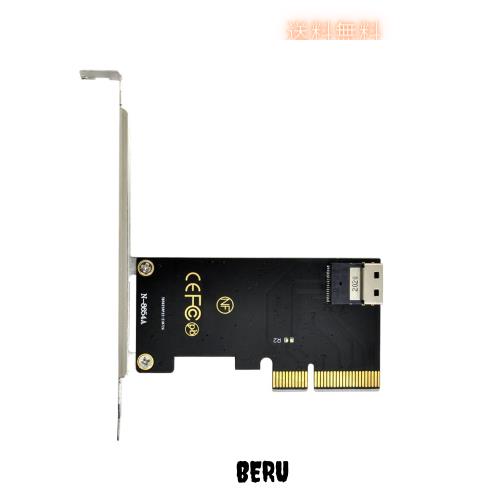 Cablecc PCI-E 4XからU.2 U2キット SFF-8639 から SFF-8654 Slimline SAS NVME PCIe SSD アダプター メインボード用の通販はau ...