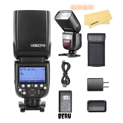 【Godox正規代理＆日本語取説書】Godox V860III-S カメラフラッシュスピードライト Sony カメラ用,76Ws 2.4G TTL HSS 1 / 8000s、480フル
