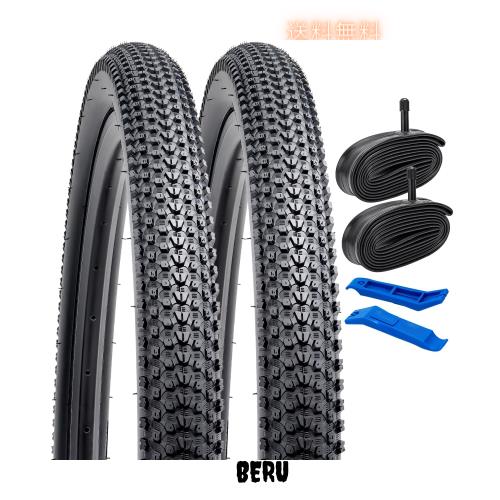 2本セット,27.5 2.10 タイヤ,27.5x2.10 54-584 自転車タイヤ + チューブ 米式バルブ32mm +リムテープ + タイヤレバー,タイヤ 27.5 2.10,