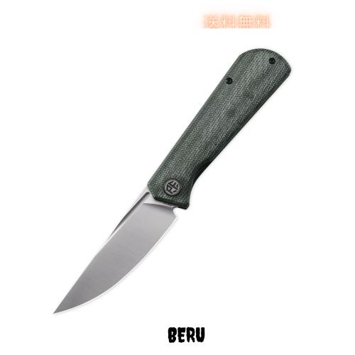 Petrified fish PFP07 Viking 折りたたみナイフ3.62インチK110サテンブレードスチールMicartaハンドルEDCアウトドアキャンプ用ポケット折