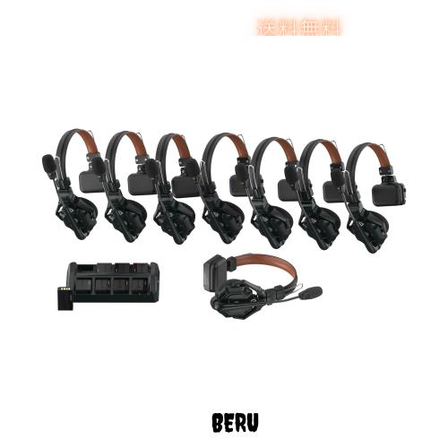 Hollyland Solidcom C1 Pro-8S ワイヤレス インカム 8台セット 全二重無線インターホン ヘッドセットシステム ENCノイズ キャンセリング