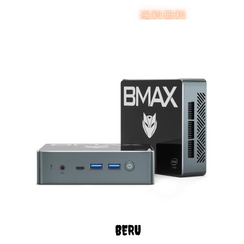BMAX ミニPC 16GB DDR4 512GB SSD Intel N100 Linux(Ubuntu）win 11 mini PC 最大3.4GHz 4コア4スレッド 静音性 省電力 ...