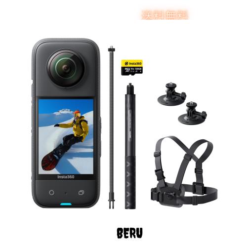 Insta360 X3 ｜360度カメラ アクションカメラ 新型1/2インチ48MPセンサー IPX8防水 5.7K360度動画 72MP360度写真 手ブレ補正 アクティブH