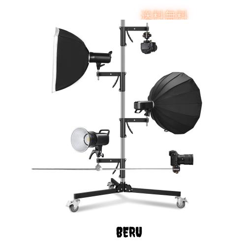 SOONPHO センチュリースタンド ヘビーデューティライトスタンド 多機能ライトスタンド 耐荷重ライトスタンド Cスタンド 俯瞰撮影 照明ス