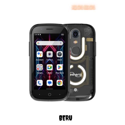 Unihertz Jelly Star 世界最小のAndroid 13スマートフォン 透明デザインとLEDライトNFC OTG (黒)