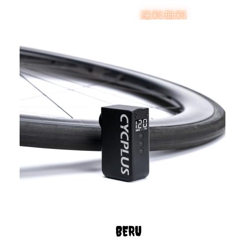 CYCPLUS 自転車 空気入れ 気圧表示 MAX 120PSI 携帯 電動ポンプ 携帯ポンプ 小型 電動空気入れ 米式仏式英式バルブ対応