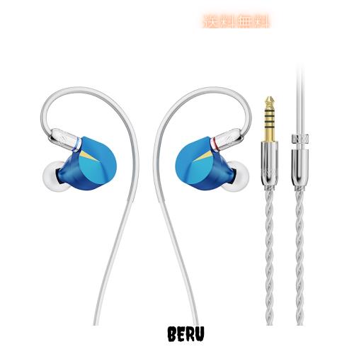 NICEHCK F1 Pro イヤモニ カナル型イヤホン 平面磁気ドライバー 0.78mm 2pin 4.4mm プラグ 単結晶銅OCCと銀メッキ線のミックスケーブル N