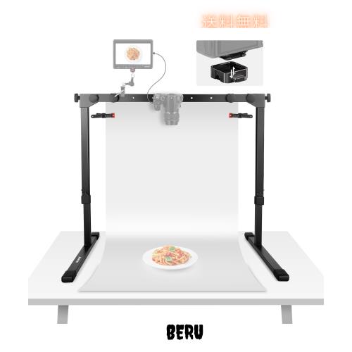 NEEWER オーバーヘッドカメラマウントスタンド Cスタンド 俯瞰撮影 1sクイックスイッチロック Arca型QRプレート付き 重型卓上マルチデバ