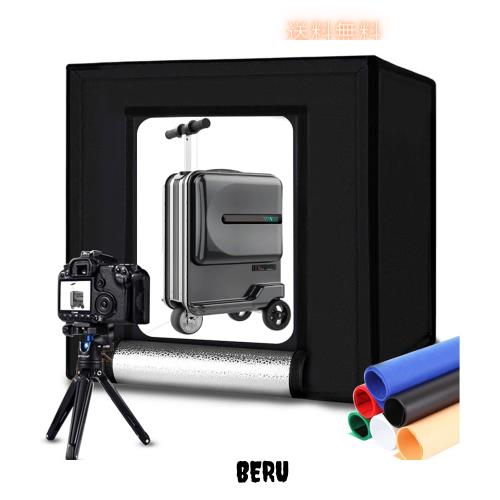 DUCLUS 撮影ボックス 60cm 撮影ブース 折りたたみ、Light Box 簡易 写真スタジオ 調光可能な120個のLEDライト、6色背景 大型商品撮影用キ