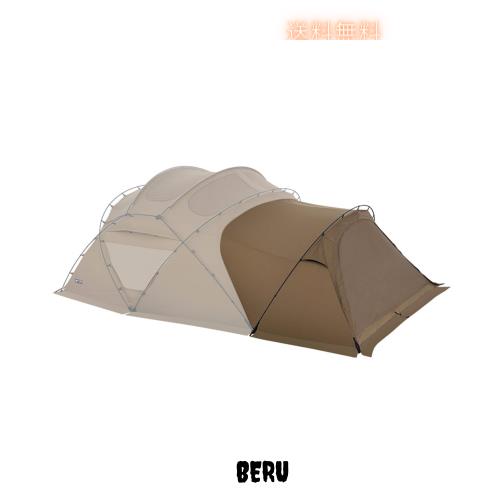 3F UL GEAR JIACHONG16-2.0 トンネルテント 16？ 防水4000＋ 通気 大型 2m高さ 70Dナイロン 日除け 六つ天窓 6〜10人用 煙突穴付き メッ