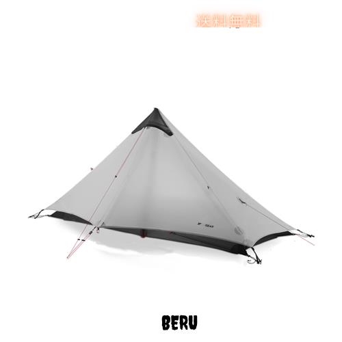 3F UL GEAR LANSHAN ティピーテント 防水PU5000mm+ 760g超軽量 大空間 設営簡単 日よけ 防風雨 防水 コンパクト 一人用 二人用 15Dナイロ