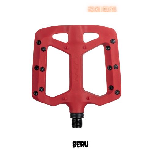 Funn Taipan ガラス繊維強化熱可塑性自転車ペダル 9/16インチのCrMo車軸と脛に優しいピン付き MTB/BMX/アーバン/グラベルライディング用