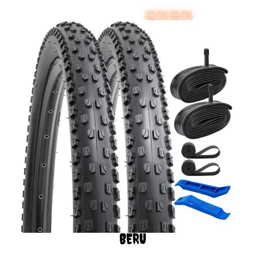 2本セット,29 2.10 タイヤ,29x2.10 54-622 自転車タイヤ + 28/29x1.75/2.40 チューブ 肉厚 米式バルブ32mm+ リムテープ+タイヤレバー,Y-2