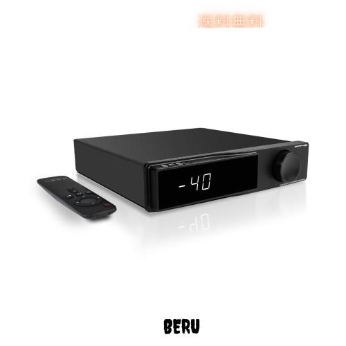 SMSL PA40 D級パワーアンプ、被動スピーカー用 165W ステレオアンプ、MA5332チップ/EQ/低音と高音のコントロール/ビルトイン電源供給