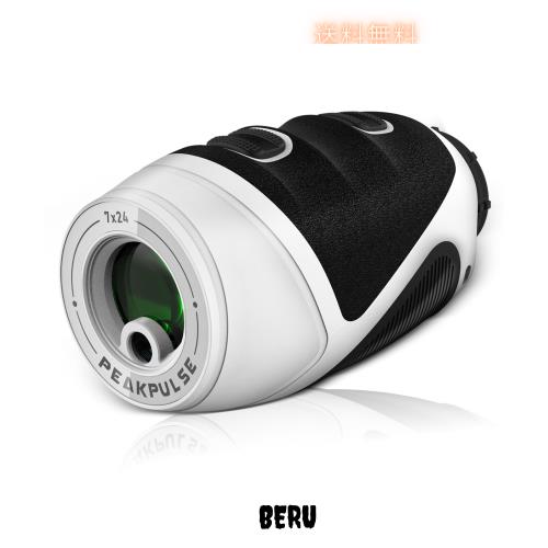 PEAKPULSE ゴルフ 距離計 ミニ 超小型 レーザー距離計 1097m/1200yd対応 高低差測定 スロープ補正 ゴルフ距離測定器 光学7倍望遠 超軽量