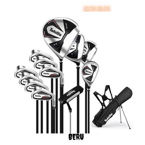 Tohills [カーボン製] 12本組ゴルフセット | 専用キャリーバッグ付き（ローポジションパター搭載）