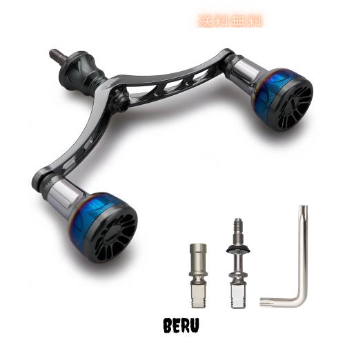 HEIGHTEN 98/110mm リール ハンドル シマノ(Shimano) ダイワ(DAIWA) 通用 スピニングリール用 Arch Engine Series (98mm - ダークグレー(