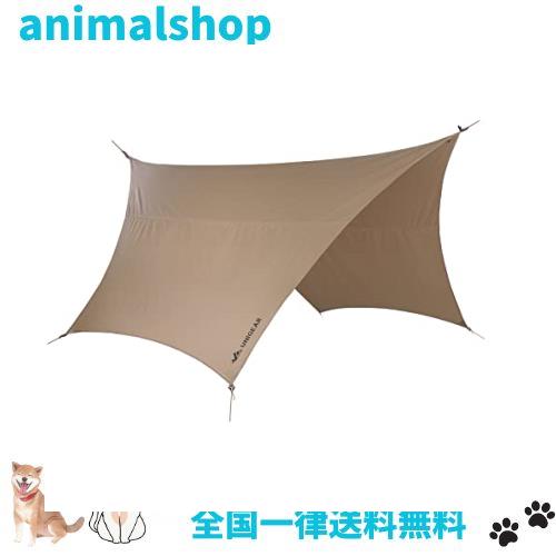 Unigear ヘキサタープ tcタープ ポリコットン 5m延長ベルト付き 4.2ｍｘ4.1ｍ テントとの取り組み可能 焚き火 タープ 遮光 遮熱 難燃 軽