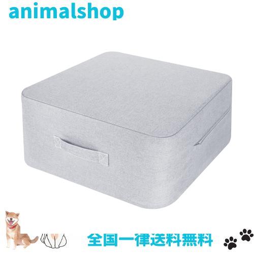 Homwarm トランポリン 室内 大人用 静音 エクササイズ 家庭用 省スペース 外カバー取り外し 洗濯可能 (40x40x15cm, グレー)