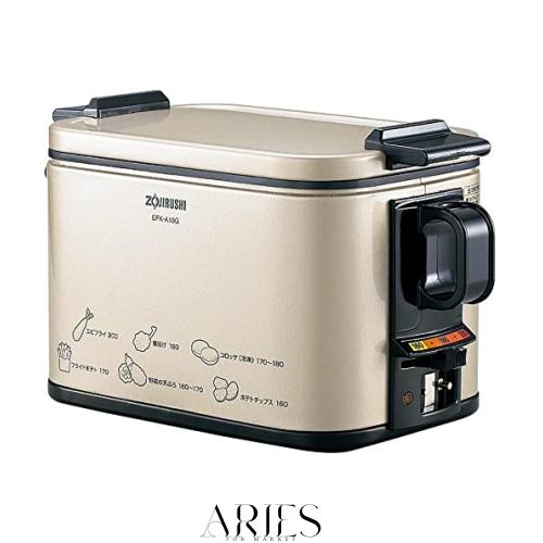 象印 電気フライヤー 1.0L あげあげ 火を使わずに揚げ物づくり 卓上 家庭用 油温調節機能 メタリックカカオ EFK-A10G