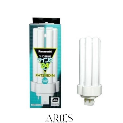 パナソニック 10個セット コンパクト形蛍光灯 24W ナチュラル色(3波長形昼白色) ツイン蛍光灯 ツイン3(6本束状ブリッジ) FHT24EX-N_set
