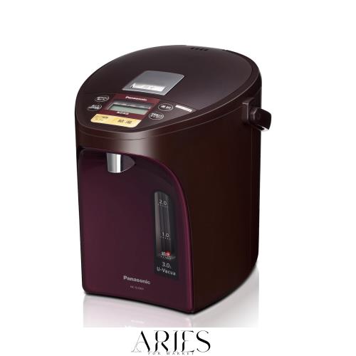 パナソニック 電気ポット 3.0リットル 真空断熱 省エネ保温 お好み温度調節 給湯量(4段階+コーヒー用) コードレス給湯 ブラウン NC-SU304