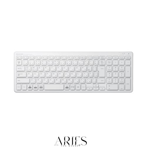 エレコム USB-A キーボード ワイヤレス (レシーバー付属) パンタグラフ コンパクトキーボード ホワイト TK-FDP099TWHの通販はau PAY マーケット - Aries ...