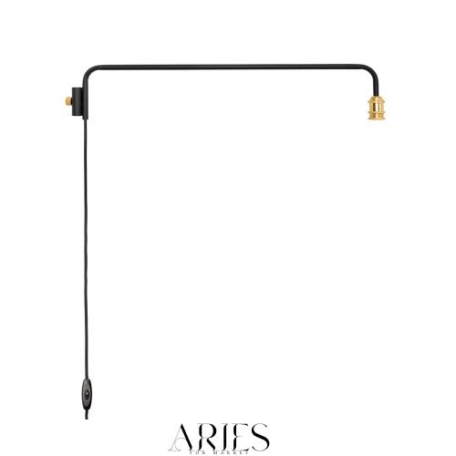 DRAW A LINE ランプアーム ブラック サイズ:幅91.5x奥行5×高さ16cm DRAW A LINE(ドローアライン) D-BLL-BK