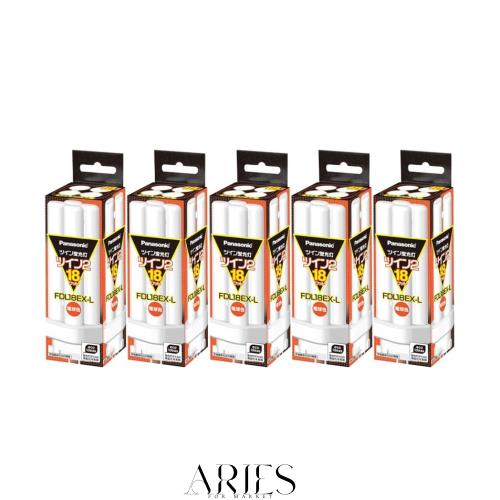 【まとめ 5セット】 PANASONIC ツイン蛍光灯18W電球色 FDL18EX-L