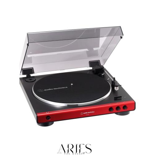 オーディオテクニカ フルオートレコードプレーヤー レッド AT-LP60X RD
