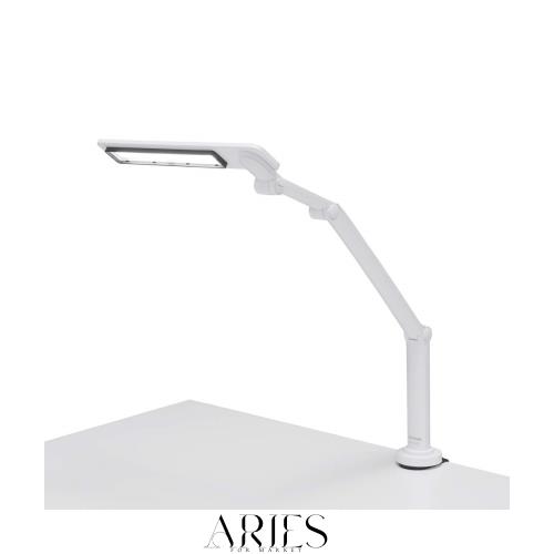 【文字が見やすい】 アイリスオーヤマ デスクライト クランプタイプ 省スペース 調光無段階 角度調節可能 まぶしさガード付 省エネ 3000l