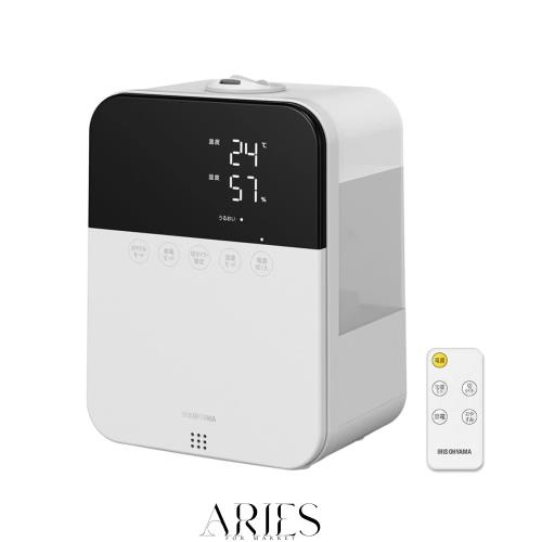 アイリスオーヤマ(IRIS OHYAMA) 加湿器 大容量 超音波式 スチーム式(加熱式) ハイブリット式 加湿量 350ml タンク容量 4.5L ~10畳 12時間