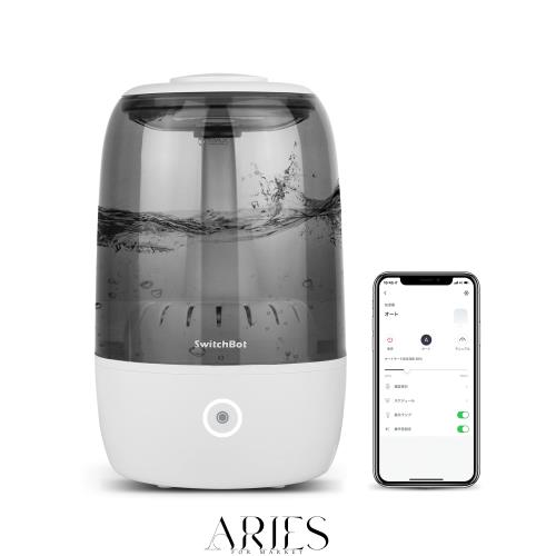 SwitchBot 加湿器 卓上 超音波式 Alexa 大容量 3.5L 上から給水 アロマ対応 6-15畳に対応 除菌 フィルター 静音 空焚き防止 冬乾燥対策