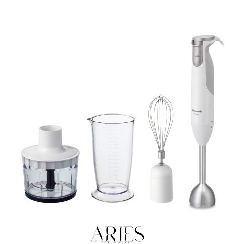 パナソニック ブレンダー ハンドブレンダー 1台4役(混ぜる/つぶす/きざむ/泡立て)離乳食 速度調整 誤使用防止設計 レシピブック付 ホワイ