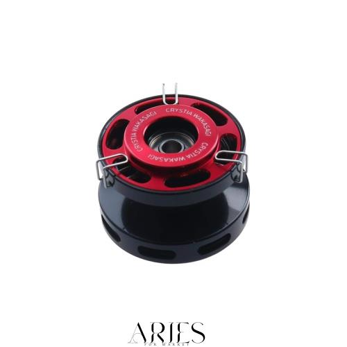 ダイワ(DAIWA) クリスティアワカサギ アルミスプールAIR レッド/ブラック