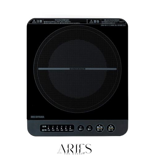 アイリスオーヤマ(IRIS OHYAMA) IHコンロ 1口 IHクッキングヒーター 1400W 卓上 デザイン IHK-T37-B ブラック