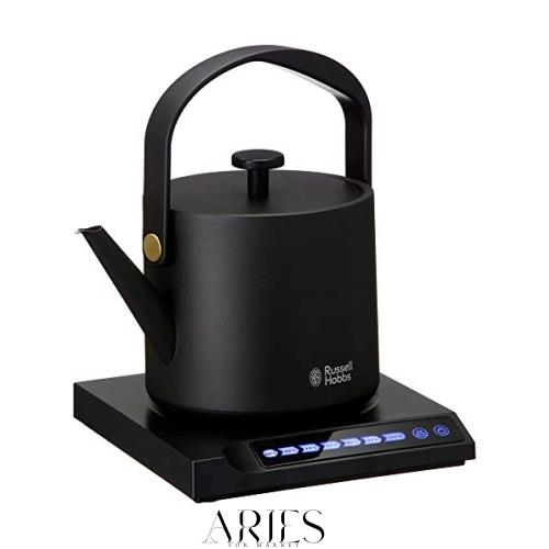 大石アンドアソシエイツ ラッセルホブス 電気ケトル 温度調整可能 0.6L Tkettle ブラック 7106JP-BK