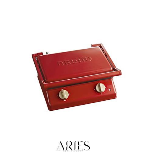 BRUNO ブルーノ ホットサンド グリルサンドメーカー ダブル グレージュ 8枚切り 6枚切り 食パン グリルプレート付属 お肉 野菜 焼きおに