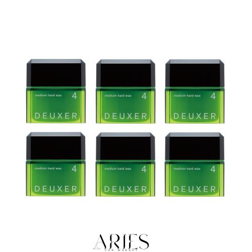 ナンバースリー DEUXER(デューサー) ミディアムハードワックス4(6個セット) ヘアワックス フローラルベリー グリーン (x 1)