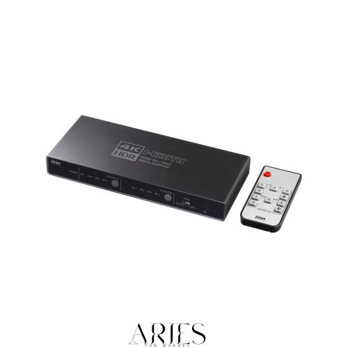 サンワサプライ HDMIマトリックス切替器(4入力・2出力) 4K・HDR・光デジタル出力付き SW-HDR42H