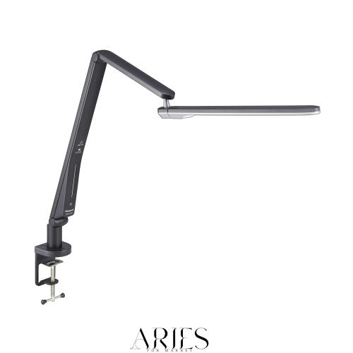 パナソニック LEDデスクライト クランプ型 パソコンくっきり光搭載 非接触タッチレススイッチ スマホ充電USBポート付 6ヶ所可動 器具光束