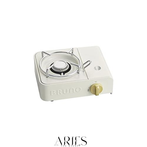BRUNO ブルーノ カセットコンロ ミニ キャンプ ガス 焼肉 アウトドア 千石 小型 防災 用品 震災 備え かわいい おしゃれ アイボリー BOE0