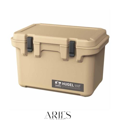 アイリスオーヤマ(IRIS OHYAMA)【30時間保冷】 アイリスオーヤマ HUGEL クーラーボックス 40L ベージュ クーラーボックス レジャークーラ