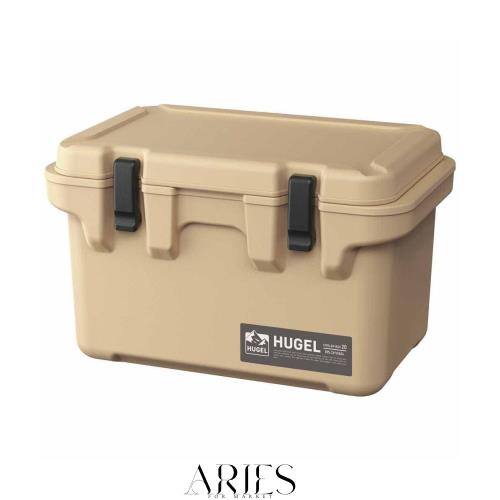 アイリスオーヤマ(IRIS OHYAMA) 【30時間保冷】 アイリスオーヤマ HUGEL クーラーボックス 20L ベージュ クーラーボックス レジャークー