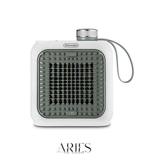 De’Longhi (デロンギ) ファンヒーター カプスーラデスク HFX12D03-GR セラミックヒーター 足もと・手さき イタリアンデザイン 静音 コン