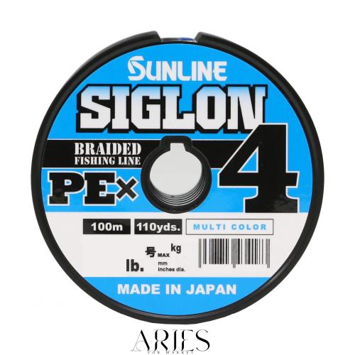 サンライン(SUNLINE) シグロン PE x4 マルチカラー 100m 12連結 [1200m] 3号