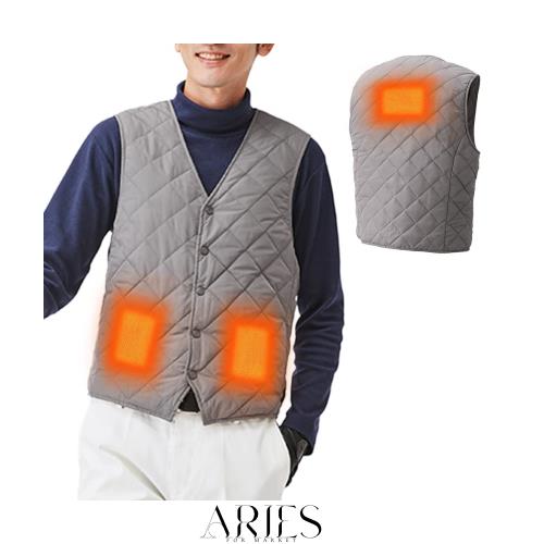 [アイリスオーヤマ] キルティングビジネスヒートベスト 1分で+11度体感 ベスト 電熱 トップス ヒーター ヒートウェア ユニセックス 男女