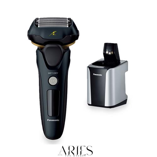パナソニック メンズシェーバー 電気シェーバー ラムダッシュ 5枚刃 洗浄機付き お風呂剃り 黒 ES-NLV98-K
